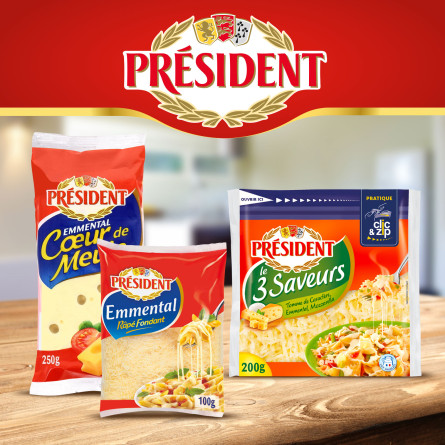 Emmentaler Shredded (1Kg) - Président