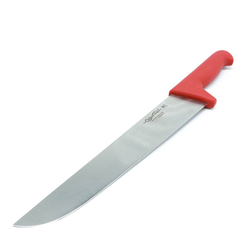 Butcher Knife Straight Red Handle 280Mm