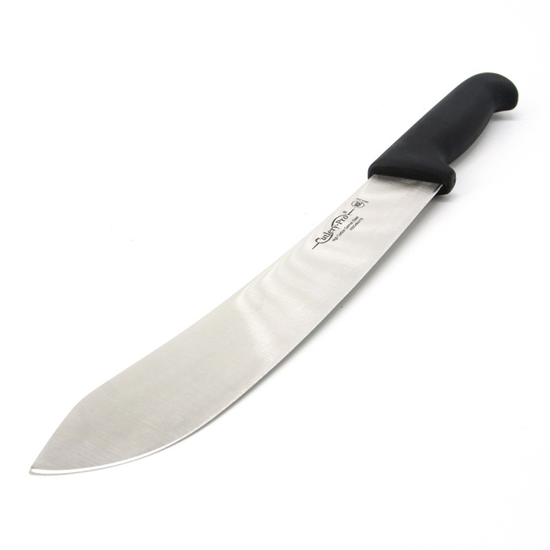 Butcher Knife Black Handle 250Mm