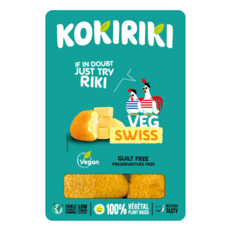 Plant Based Swiss Cheese Nuggets Frz (200G) - Kokiriki | Special Price