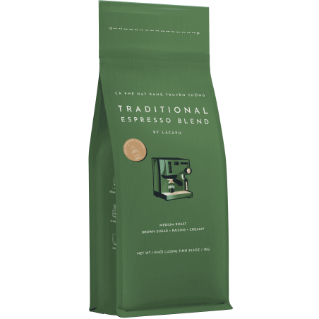 Traditional Espresso Blend 70% Arabica 30% Robusta Ground Coffee (1Kg ...